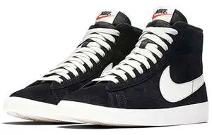 Nike Blazer Mid Vintage Suede Sneakers - Black/sail