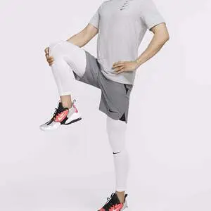 Nike Dri-fit 4 Round Neck Short Sleeve Gray T-shirt