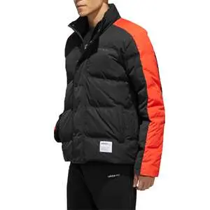 Adidas Puffer Down Jacket With Large Logo Detail