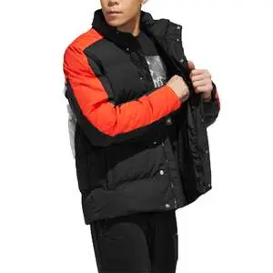 Adidas Puffer Down Jacket With Large Logo Detail
