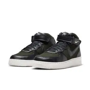 Nike Force 1 Mid 'sequoia' Sneakers - Olive/black/sail