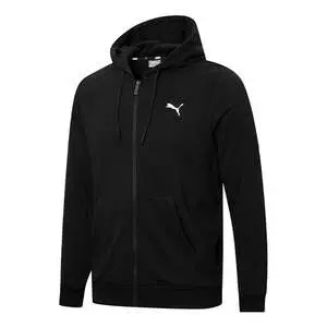 PUMA Ess Logo Hooded Jacket - Black