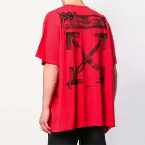 Off-White Ss19 Crew Neck Street Style Plain Cotton Short Sleeves