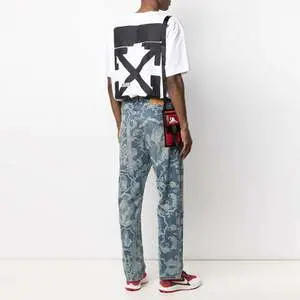 Off-White Ss21 Logo Round Neck Short Sleeve Loose Fit