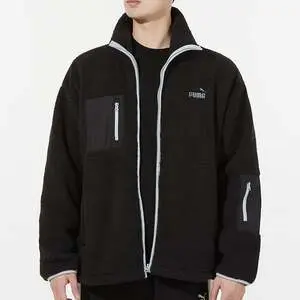 PUMA Sherpa Bonded Fleece Jacket - Black