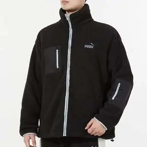 PUMA Sherpa Bonded Fleece Jacket - Black