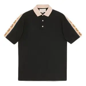 Gucci Interlock Double G Stripe Polo Shirt
