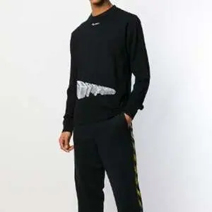 Off-White 3d Pattern" Long Sleeve Pullover