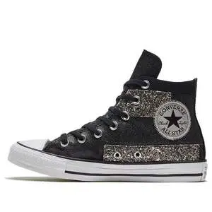 CONVERSE Chuck Taylor All Star High Top Sneakers With Glitter Embellishments - Black