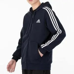 Adidas 3-stripes Full Zip Hooded Cardigan Jacket