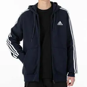 Adidas 3-stripes Full Zip Hooded Cardigan Jacket