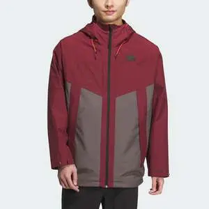 Adidas Color Blocked Hooded Jacket With Zip Up Closure