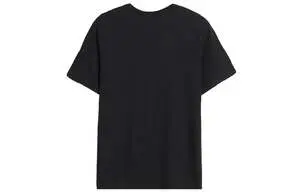 JORDAN Casual Sports Round Neck Large Logo Short Sleeve - Black