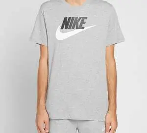 Nike Futura Icon Basic Printing Short Sleeve T-shirt - Grey