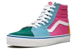 VANS Sk8-hi High Top Sneakers - Pink/blue