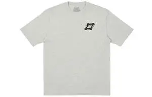 PALACE Dodgy But Lush Marl Back Pattern Logo Printing Short Sleeve Gray - Grey