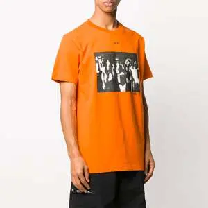 Off-White Graffiti Arrow Pattern Printing Short Sleeve Loose Fit
