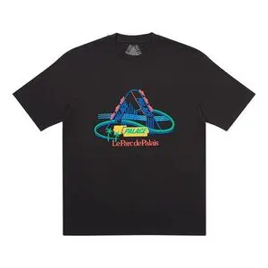 PALACE French Ones Printing Short Sleeve T-shirt - Black