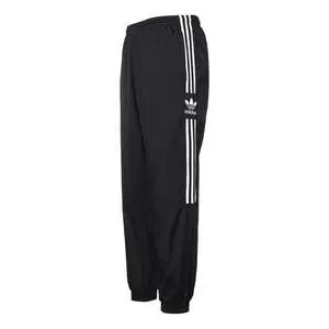Adidas Originals Lock Up Track Pants Classic Stripe Sports Long Pants - Black