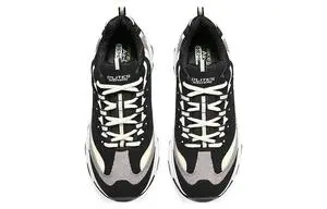 Sketchers D'lites 1.0 Corduroy Sneakers - Black/white/grey