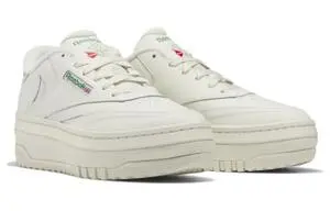 REEBOK Club C Extra Platform Sneakers - Chalk/chalk/green