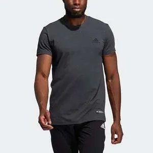 Adidas Stu Tech Tee Casual Sports Running Short Sleeve Black - Grey