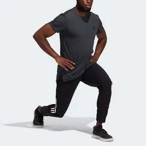 Adidas Stu Tech Tee Casual Sports Running Short Sleeve Black - Grey