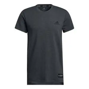 Adidas Stu Tech Tee Casual Sports Running Short Sleeve Black - Grey