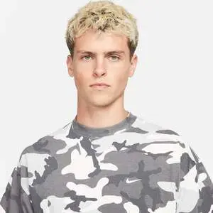 Nike Nrg Solo Swoosh Camo Tee 'grey White