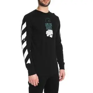 Off-White Dripping Arrows Logo Arrow Printing Long Sleeves