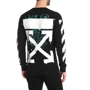 Off-White Dripping Arrows Logo Arrow Printing Long Sleeves