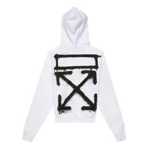 Off-White Spray Painting Oversized Hoodie - White