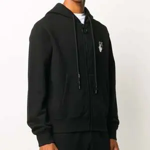 Off-White Painting Arrow Zip Up Hoodie