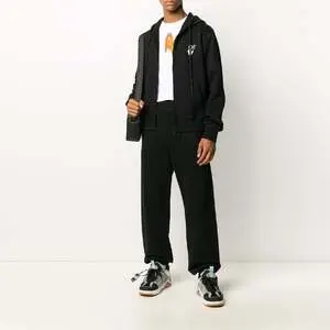 Off-White Painting Arrow Zip Up Hoodie