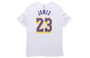 Nike Dri-fit Lebron James Lakers "23" T-shirt - White