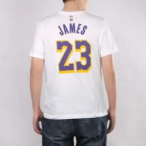Nike Dri-fit Lebron James Lakers "23" T-shirt - White