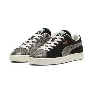 PUMA Suede Split Sneakers - Black/smoke Grey/frosted Ivory