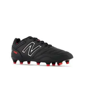 NEW BALANCE 442 V2 Pro Fg Soccer Cleats - Black/silver/red