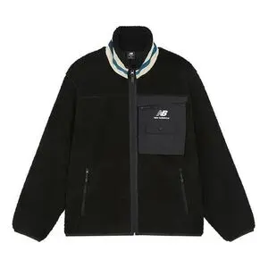 NEW BALANCE Stand Collar Knitting Jacket - Black