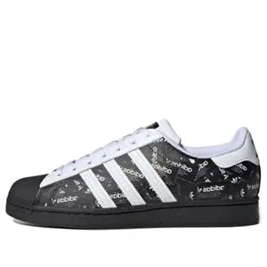 Adidas Superstar All Over Print Low Top Sneakers - Black