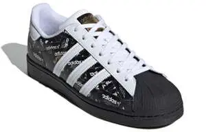Adidas Superstar All Over Print Low Top Sneakers - Black