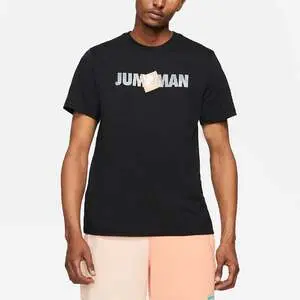 Nike As J Jmc Ss Hbr Ctn Crew - Black