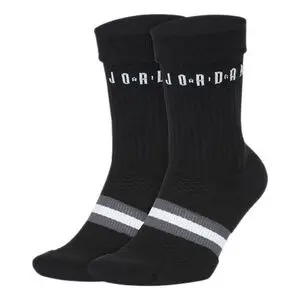JORDAN Legacy Crew Socks 2 Pack - Black
