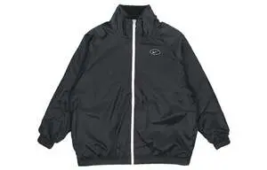 Nike Reversible Lambswool Jacket With Large Logo Detail - Black