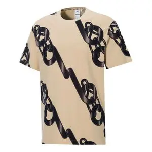 PUMA X Pronounce Graphic Chain Print Short Sleeve Tee - Khaki