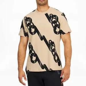 PUMA X Pronounce Graphic Chain Print Short Sleeve Tee - Khaki