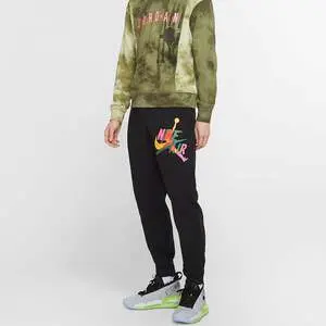 JORDAN Fleece Lined Casual Sports Pants - Black