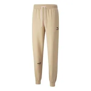 PUMA Logo Club Sweatpants - Beige
