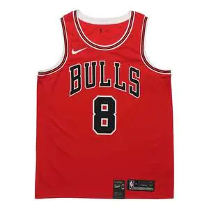Nike Nba Chicago Bulls Zach Lavine Fan Edition Jersey - Red