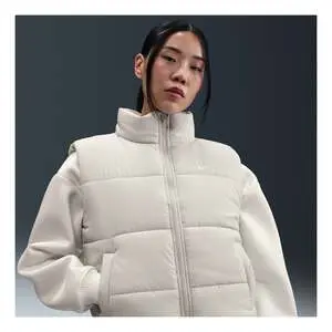 Nike Classic Puffer Therma-fit Loose Vest - Light Bone/white